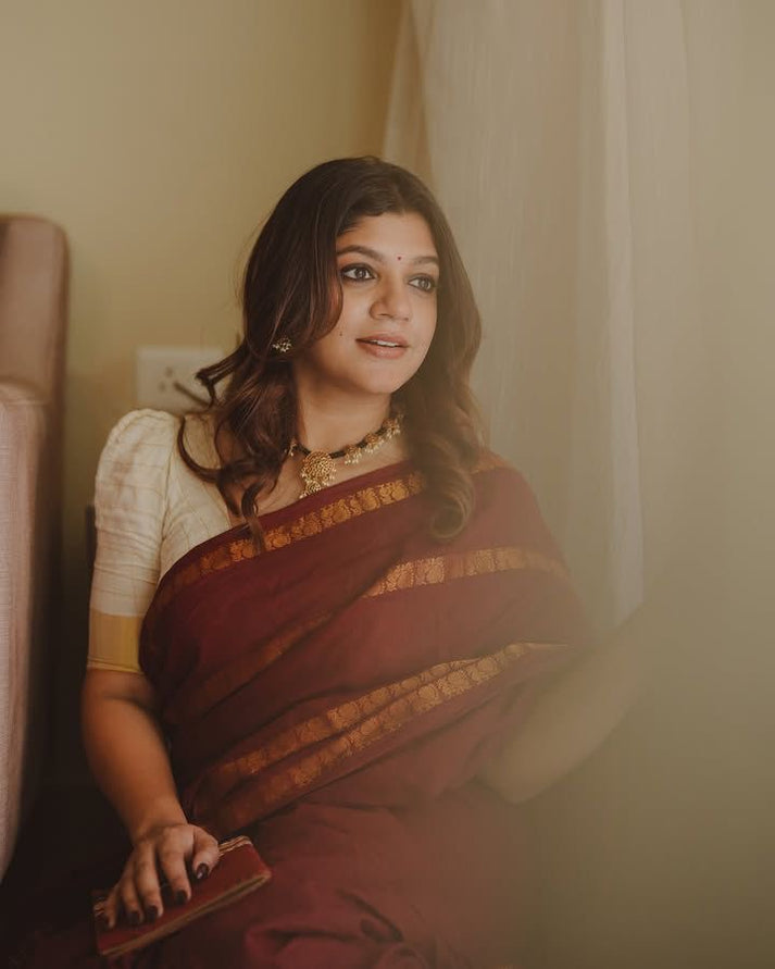 Navayarn Pre order : Tarangini Aparna Murali Fame Sungudi Cotton ...